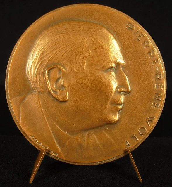 MEDAL ROUEN STONE-REBORN Wolf Pressman Paris Normandy J H Coeffin Medal ...