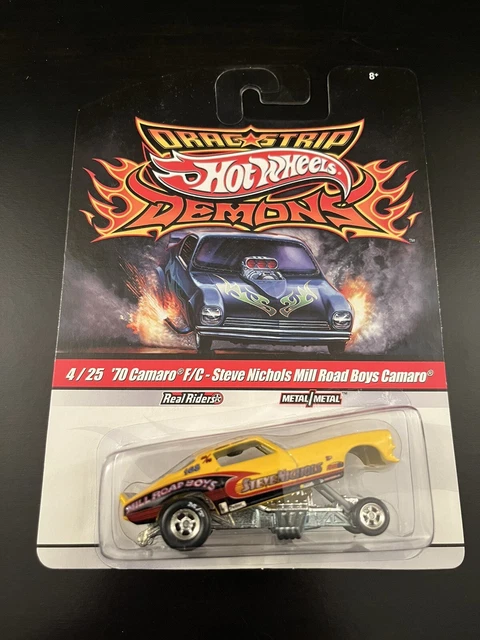 HOT WHEELS DRAG Strip Demons '70 Camaro F/C-Steve Nichols Mill Rd Boys ...