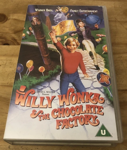 VINTAGE WILLY WONKA & THE CHOCOLATE FACTORY VHS £6.00 - PicClick UK