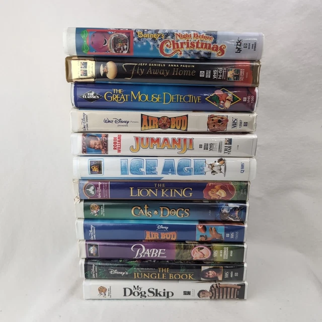 CLAMSHELL VHS LOT Kids and Family Animal Friends Disney Warner Bros ...