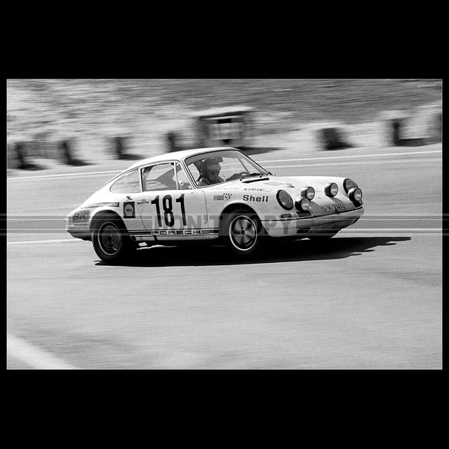 PHOTO A.014237 PORSCHE 911 R 2.0 GERARD LARROUSSE TOUR DE FRANCE 1969 ...
