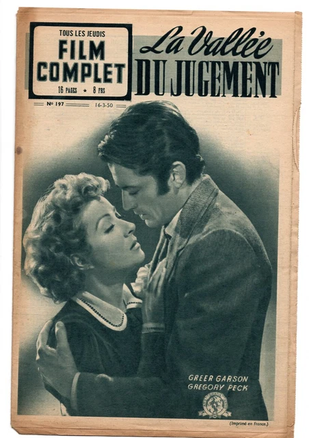 FILM COMPLET N° 197 Greer GARSON Gregory PECK Donald CRISP Lionel ...