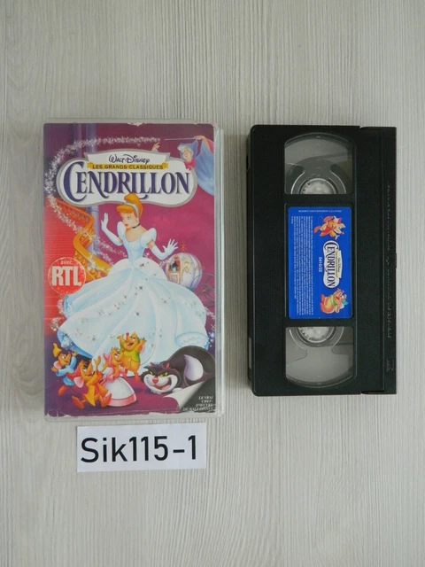 K7 VHS WALT DISNEY CENDRILLON cassette vidéo princesse lucifer EUR 3,99 ...