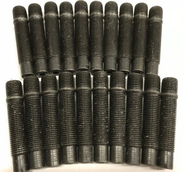 20 X M12X1.5 BLACK ALLOY WHEEL STUDS CONVERSION STUDS 75mm FITS BMW 72. ...
