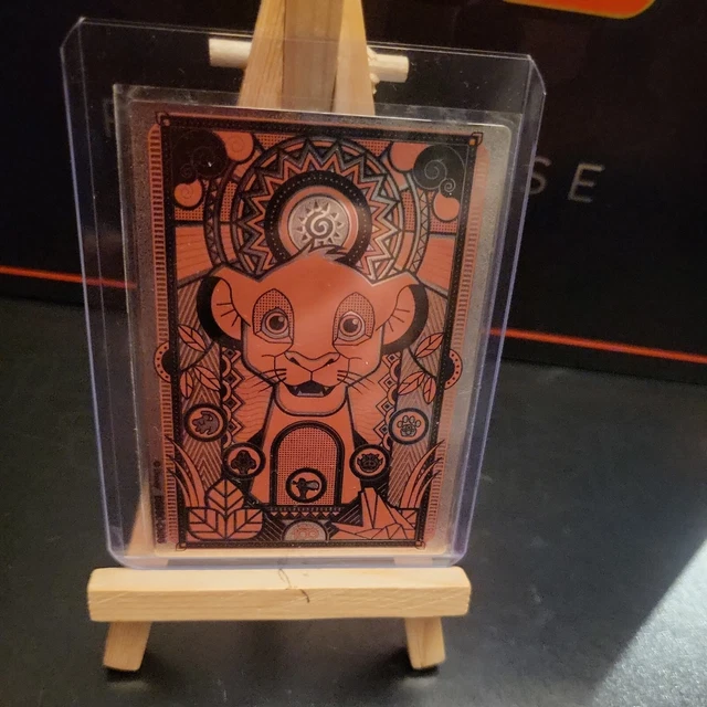 SIMBA LION KING Card Fun Disney 100th Anniversary Carnival Metal Card £ ...