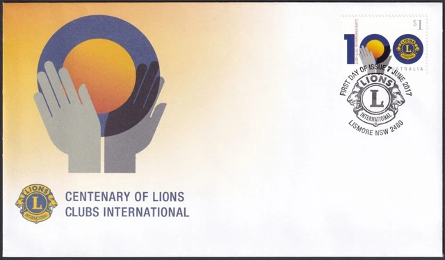 AUSTRALIA - 2017 'CENTENARY OF LIONS CLUB INTERNATIONAL' First Day ...