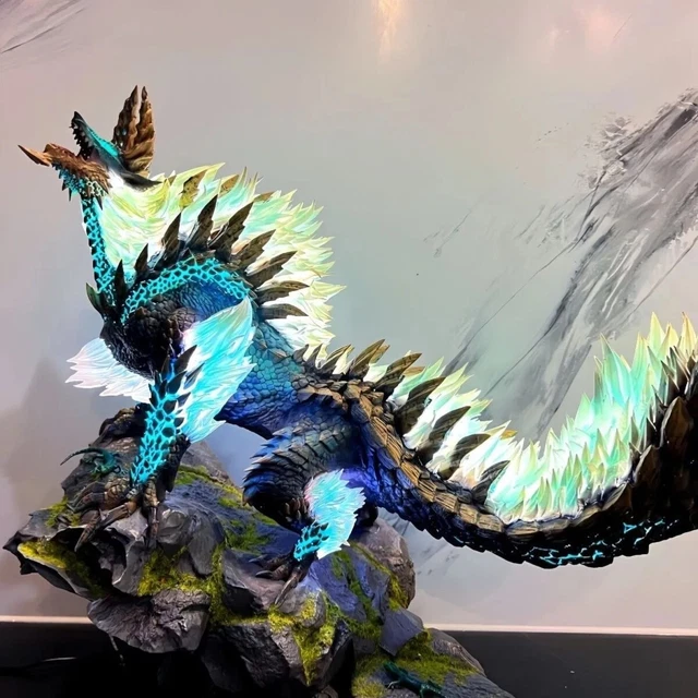 MONSTER HUNTER ZINOGRE Thunder Wolf Figure Statue Model 40cm Collect ...