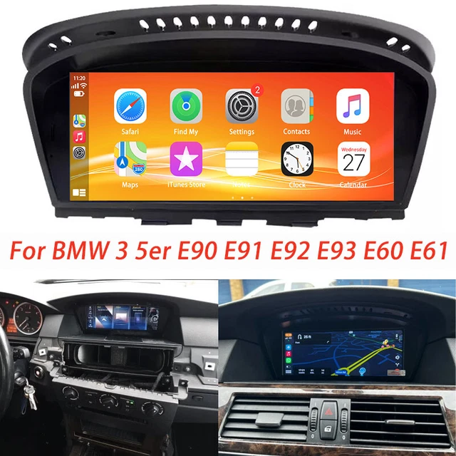 RADIO ÉCRAN TACTILE sans fil CarPlay BT 8,8'' pour BMW Série 3 CIC E90 ...