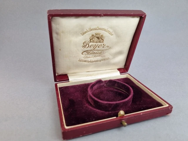 TASCHENUHR ETUI BOX der Firma Beyer Zürich Rare EUR 250,00 - PicClick FR
