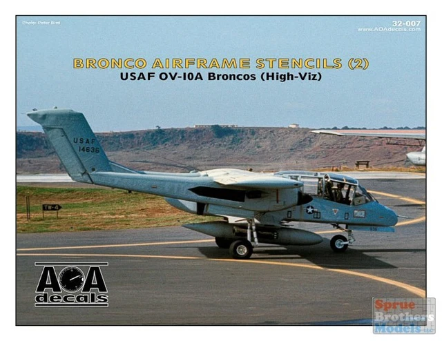 AOA32007 1:32 AOA Decals - USAF OV-10A Bronco High-Viz Airframe ...