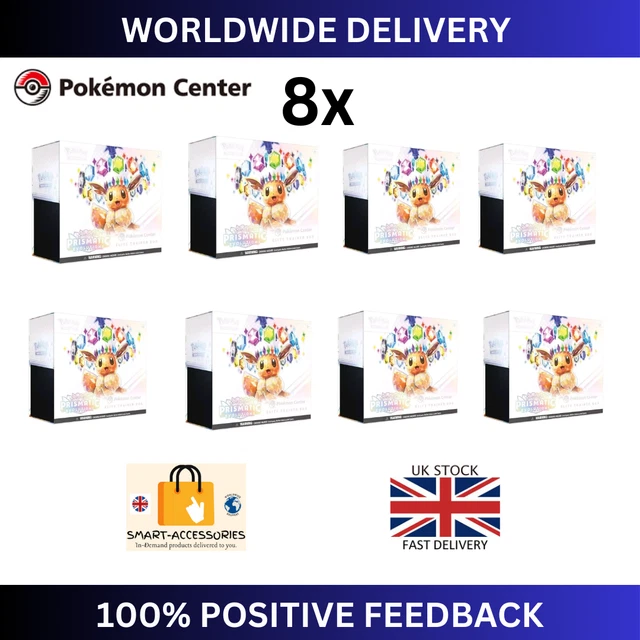 8X POKEMON TCG: Scarlet &Violet-Prismatic Evolutions Pokemon Center ETB ...