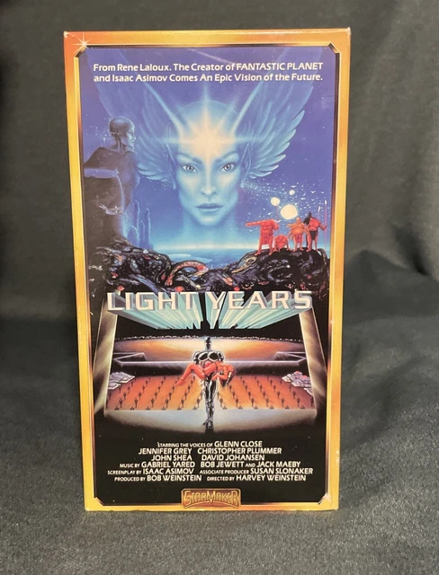 LIGHT YEARS ANIMATED VHS Video Tape 1988 Starmaker Vidmark Glenn Close ...