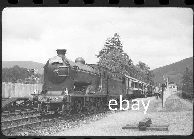 ORIGINAL 35MM NEGATIVE OF NORTH BRITISH STEAM LOCO 256 STRATHYRE 8/62 ...