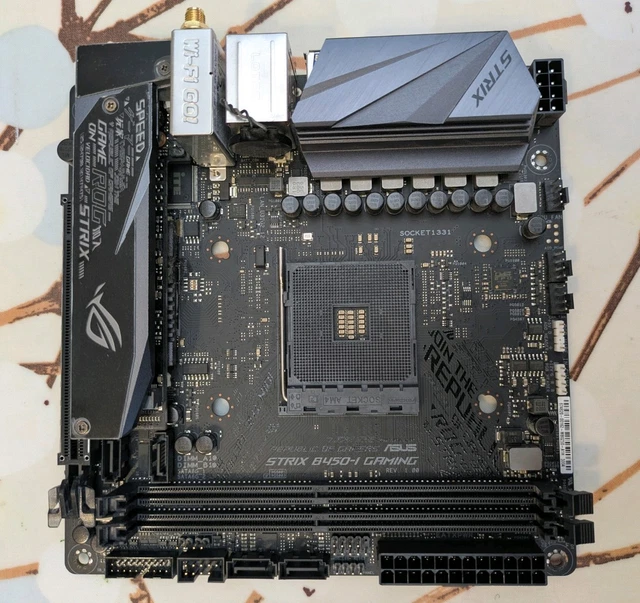 ASUS ROG STRIX B450-I Mini-ITX Motherboard Socket AM4 WiFi (Read ...
