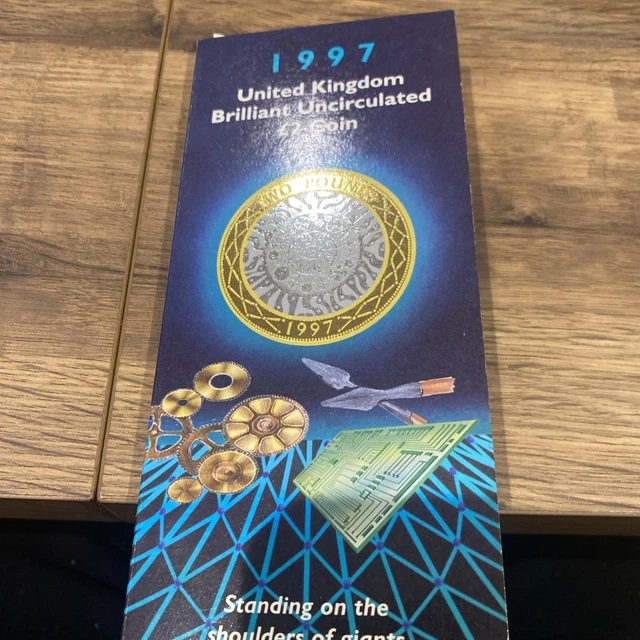ROYAL MINT 1997 UK Brilliant Uncirculated £2 Coin Standing Shoulders Of Giants £15.22 - PicClick UK