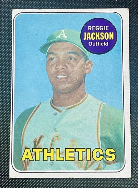 1969 TOPPS #260 Reggie Jackson Rookie Card Oakland A’s RC Rookie HOF ...