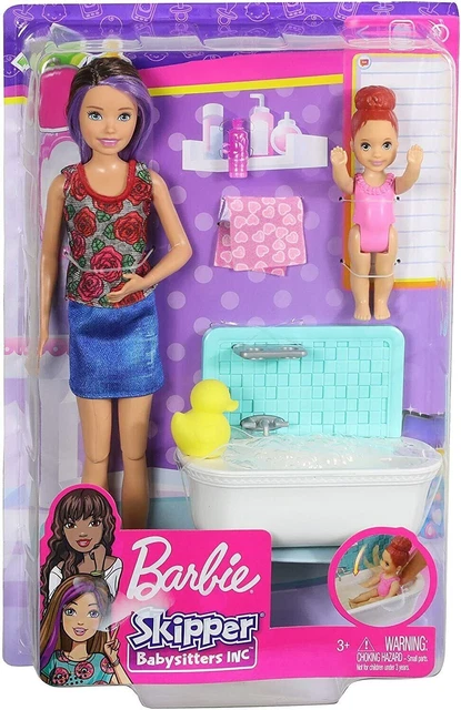 BARBIE SKIPPER BABYSITTER Red Rose Top Little Girls Kids Pretend Play ...