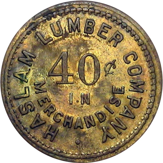 HASLAM TEXAS R7 Lumber Scrip Good For Token Haslam Lumber 40 Cents £0. ...