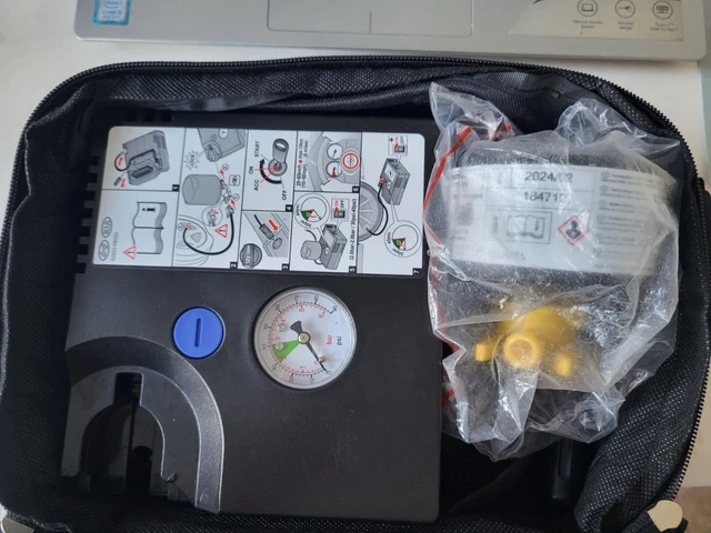 HYUNDAI/KIA TYRE MOBILITY Kit with Air Compressor Tyre Sealant Ex.02/ ...