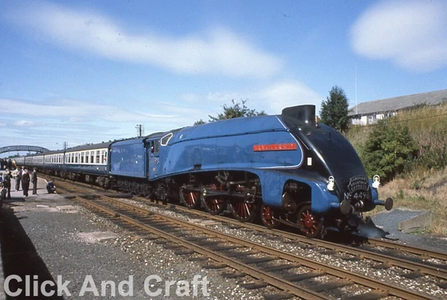 35MM SLIDE BR British Rail Steam Train LNER Class A4 No. 4498 Sir Nigel ...
