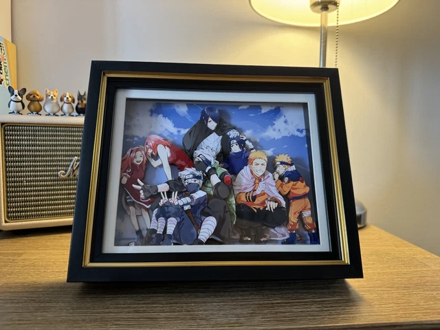 NARUTO FAMILY KAKASHI Sakura Itachi Anime 3D Art Picture Frame Home ...