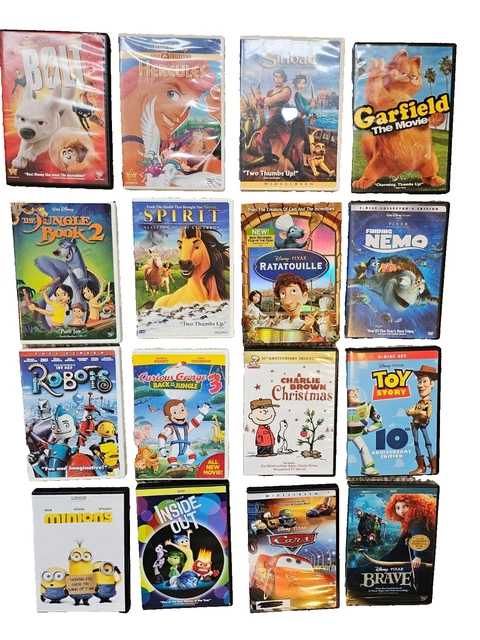 LOT OF 16 Children Kids ANIMATED Cartoon DVD Lot - DreamWorks Pixar ...