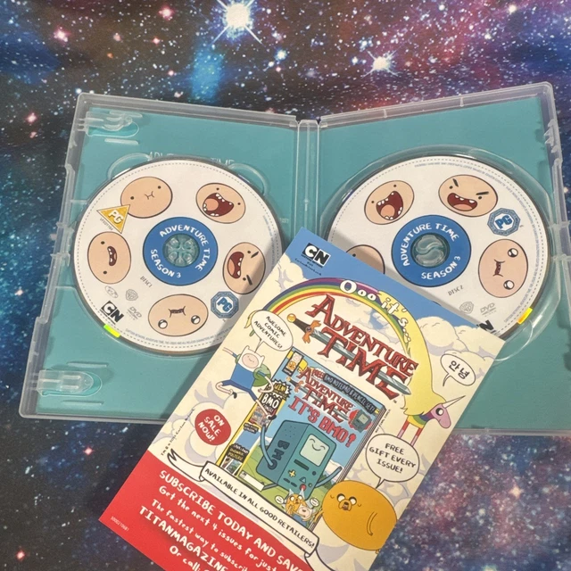 ADVENTURE TIME SEASON 3 Three DVD Set The Complete Third Series Region ...