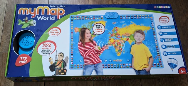 MY MAP WORLD - Interactive Map Educational Talking Map Toy for Kids ...