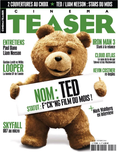 MAGAZINE CINÉMA TEASER n° 18 - TED / TAKEN 2 (NEUF) EUR 29,95 - PicClick FR
