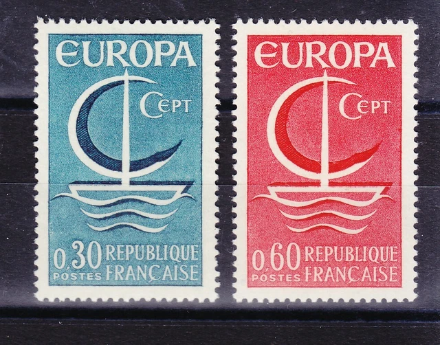 FRANCE ANNÉE 1966 EUROPA du N° 1490** au N° 1491** réf 3946 EUR 0,45 - PicClick FR