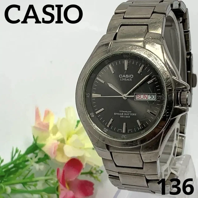 CASIO VINTAGE MEN’S Watch Lineage 3716 Gray Dial Working Condition £84. ...