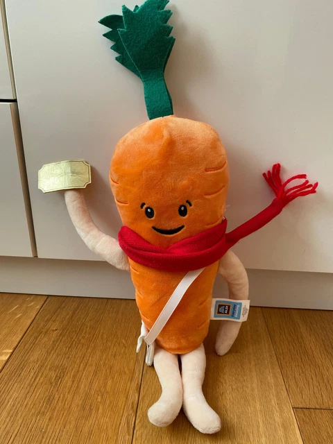 ALDI KEVIN THE Carrot 2023 Willy Wonka Charlie Golden Ticket Soft Plush ...