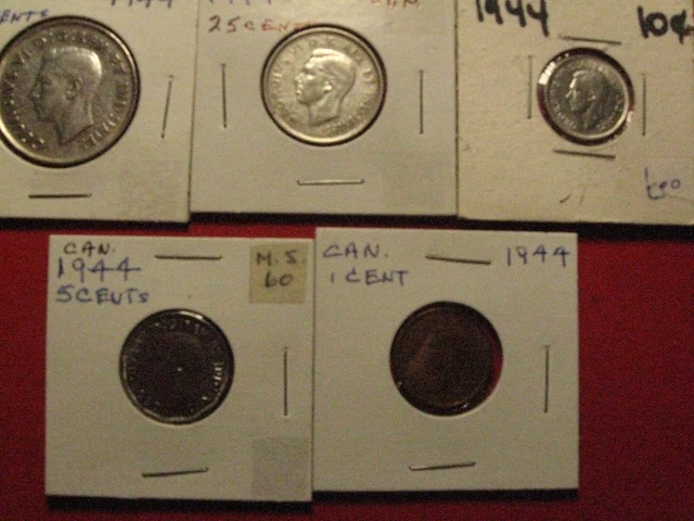 1944 CANADA COIN set $70.00 - PicClick CA