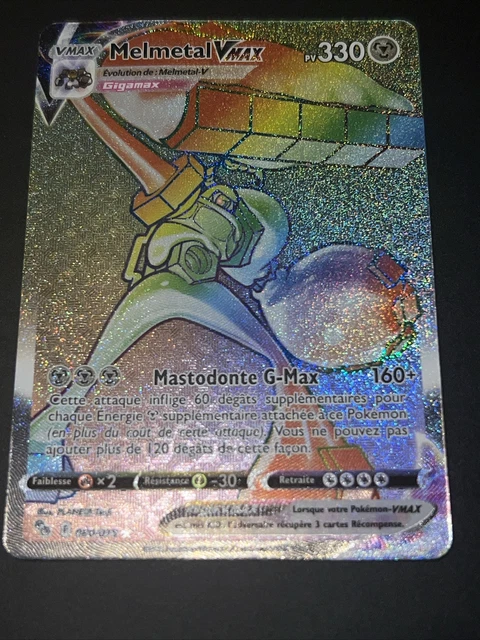 CARTE POKEMON MELMETAL Vmax Rainbow 080/078 Pokemon Go Neuve VF EUR 40 ...