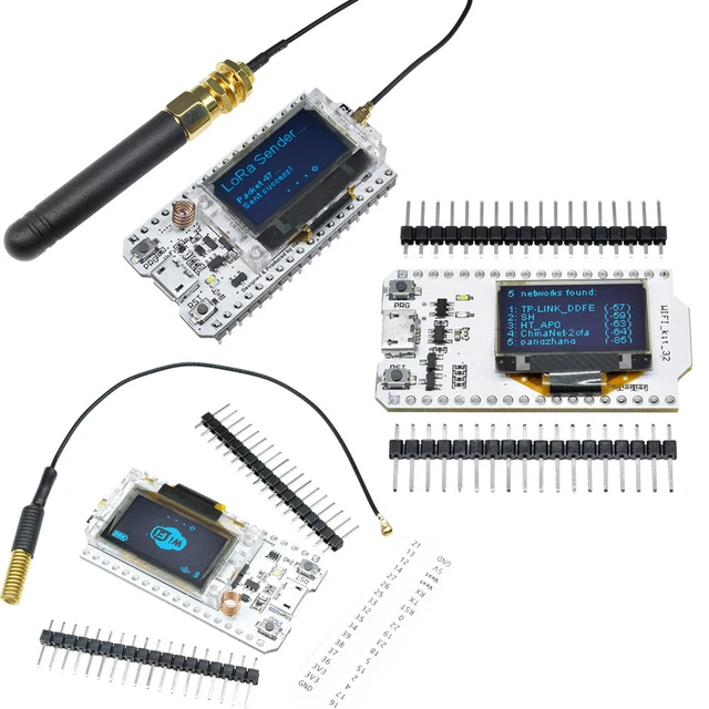 LORA ESP32 SX1276/SX1278 0.96 inch OLED Bluetooth WIFI CP2102 Module ...