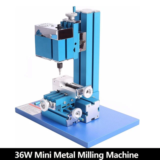 MINI METAL LATHE Milling Machine Motorized Metalworking Benchtop ...