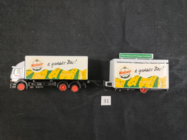 WERBETRUCKS 1:87, KAISER-BRAUEREI Geislingen, Ausschankwagen, LKW, H0 ...