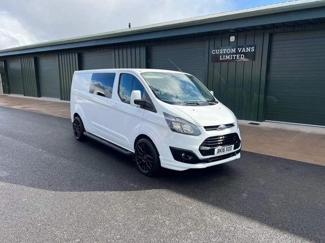 FORD TRANSIT CUSTOM Lwb 2.2 170 7 Seat Crew Van White ***No Vat To Add ...
