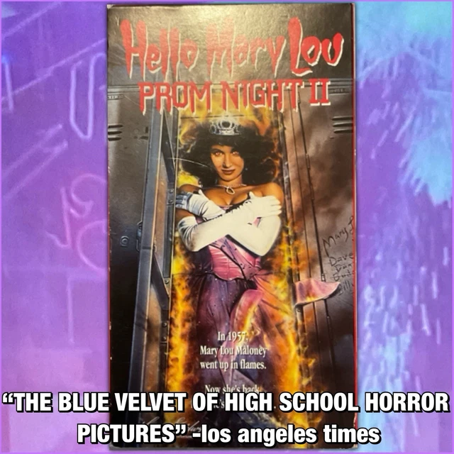 PROM NIGHT 2 Hello Mary Lou (VHS) CULT CLASSIC HORROR EXPLOITATION rare ...