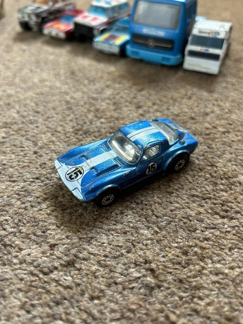 VINTAGE VERY RARE 1989 Matchbox Toys MB-15 Blue Corvette Grand Sport ...