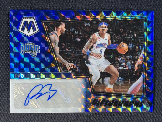 2022-23 PANINI MOSAIC Paolo Banchero Blue Prizm Pictographs Rookie RC ...
