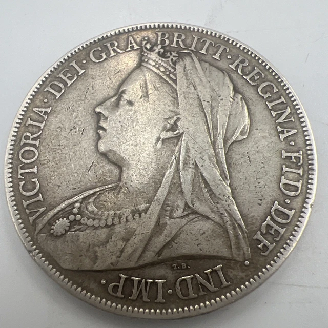 1899 SILVER CROWN Coin Queen Victoria 28g £0.99 - PicClick UK