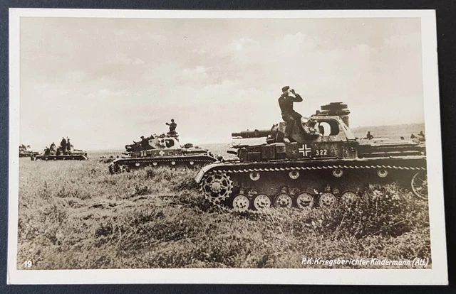 GERMAN THIRD REICH WW2 Postcard 'Unsere Wehrmacht' Panzer £16.32 ...