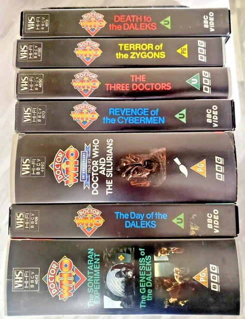DOCTOR WHO ORIGINAL Vhs Video Joblot £26.72 - PicClick UK