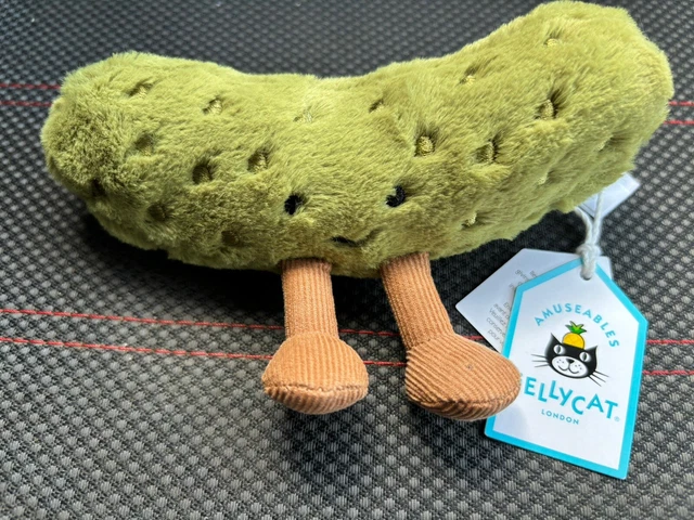 JELLYCAT AMUSEABLE PICKLE Soft Toy Plush (NEW+TAGS) £34.99 - PicClick UK