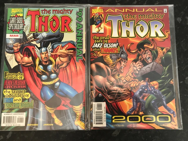 MIGHTY THOR DOCTOR Doom Final Fate Jake Olson Marvel Comics Annuals ...