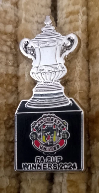MANCHESTER UNITED FA Cup Winners Enamel Pin Badge 2024 £4.00 - PicClick UK
