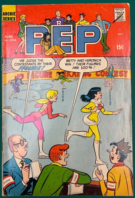 PEP 254 1971 Archie Comics Betty and Veronica Good Girl Art Figure ...