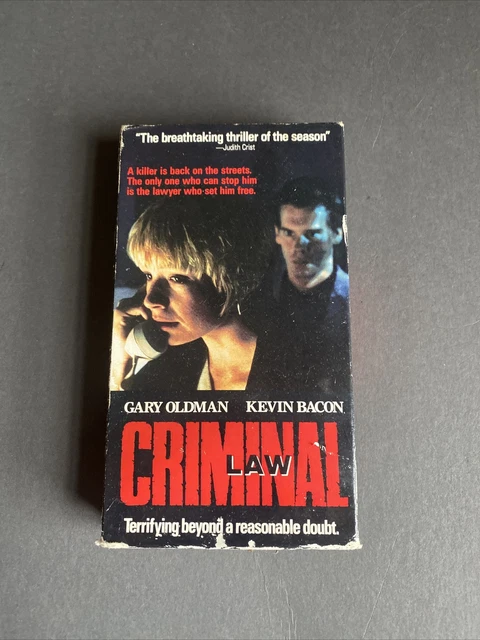 VHS DROIT PÉNAL 1988 Gary Oldman Kevin Bacon EUR 8,78 - PicClick FR