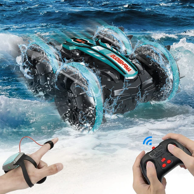 AMPHIBIOUS REMOTE CONTROL Car Gesture Sensor 4WD Remote Controlled Off ...